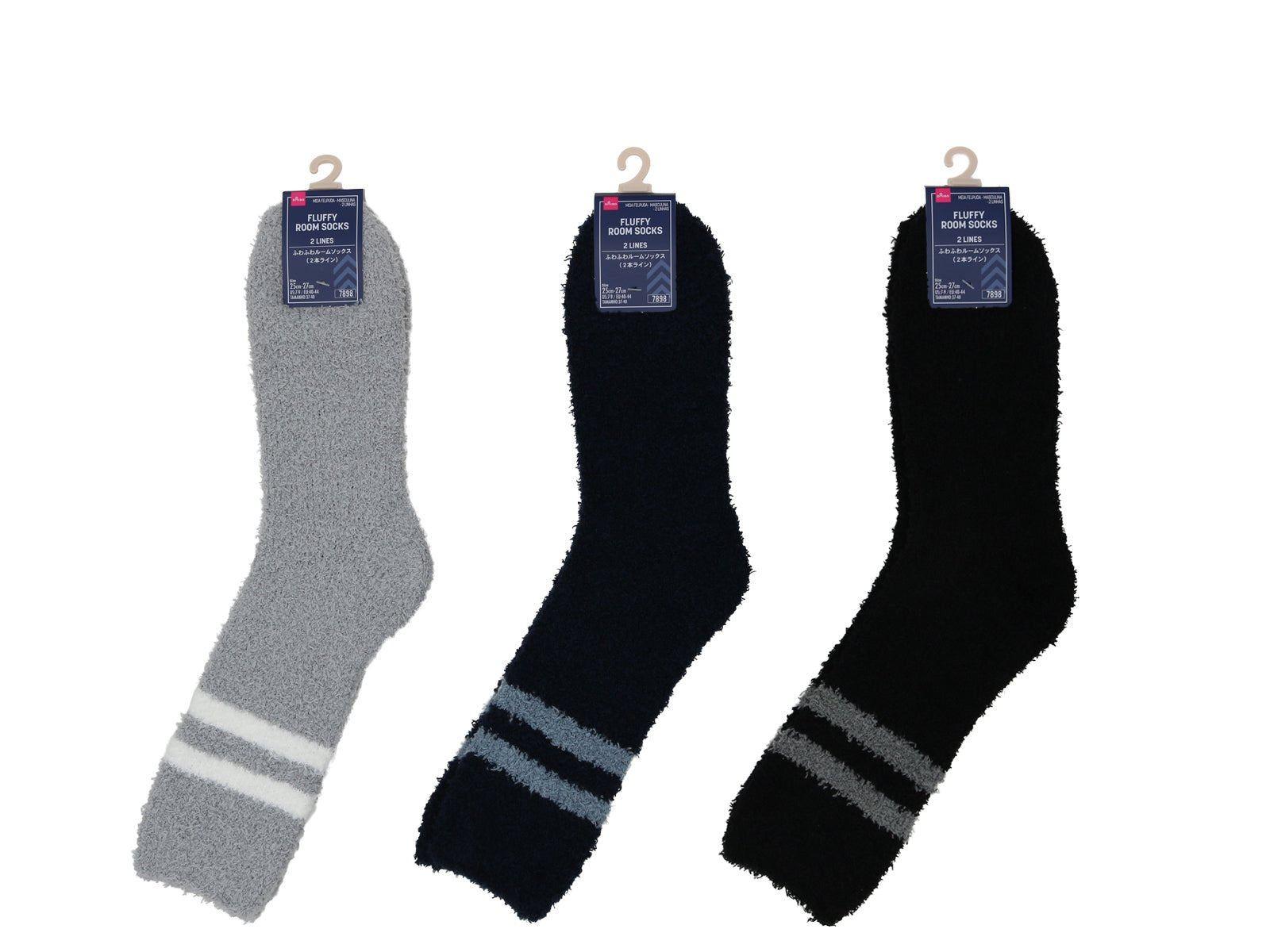 原産国：中国 材質：ポリエステル99％、ポリウレタン1％ 商品サイズ：225×21cm 内容量：1個入 種類：グレー、紺、黒 男性用ソックス