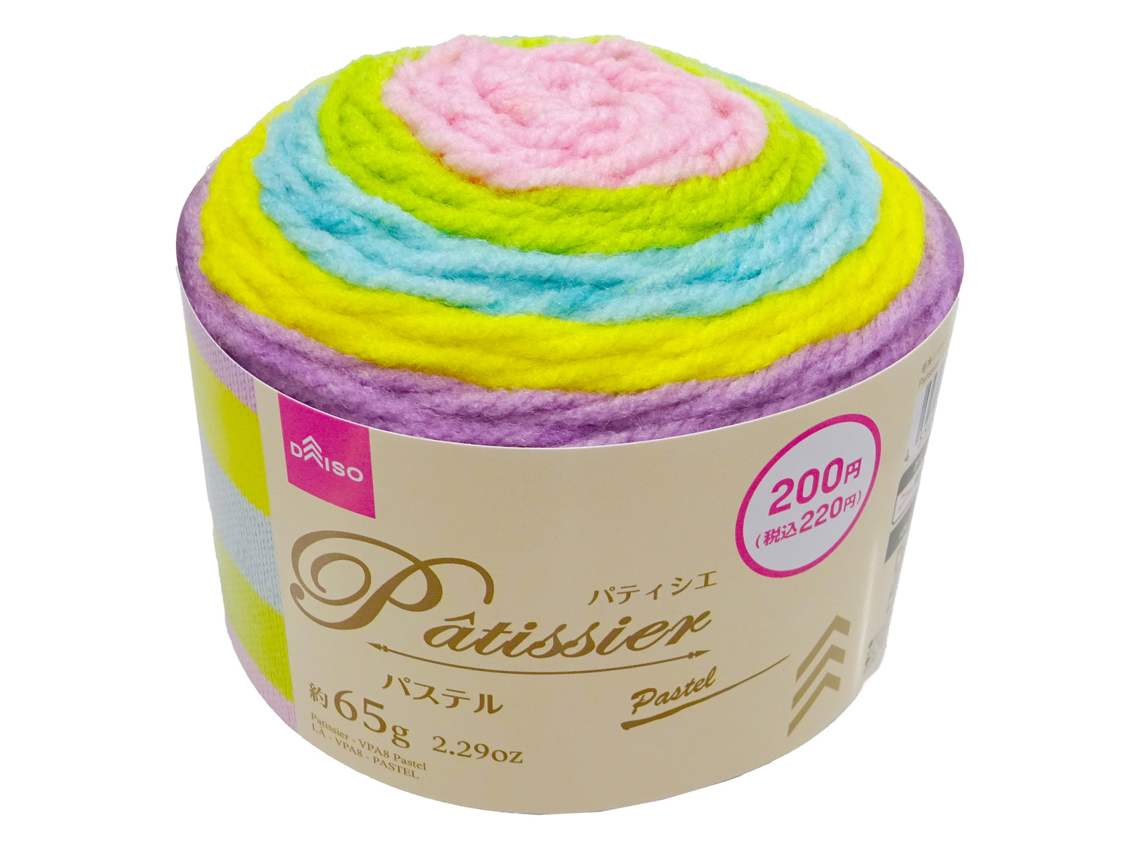 毛糸（パティシエ、VPA8、パステル）65g - 100均 通販 ダイソーネットストア【公式】