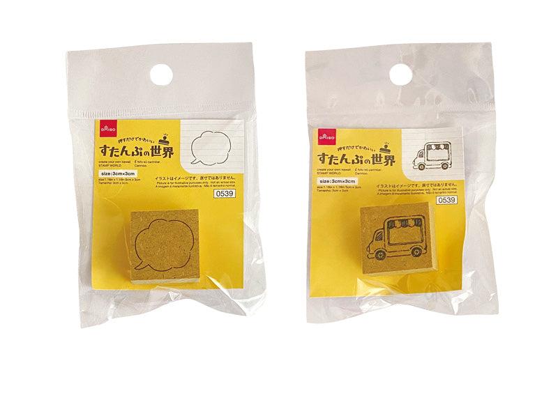 原産国:中国 材質:本体:mdf、eva樹脂、合成ゴム 商品サイズ:3cm ×3cm ×2cm 内容量:1個入 種類:くるま、吹き出し 押す